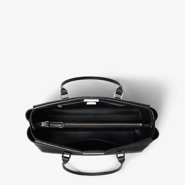 Fendi Peekaboo Tote Small Black Leather Bag